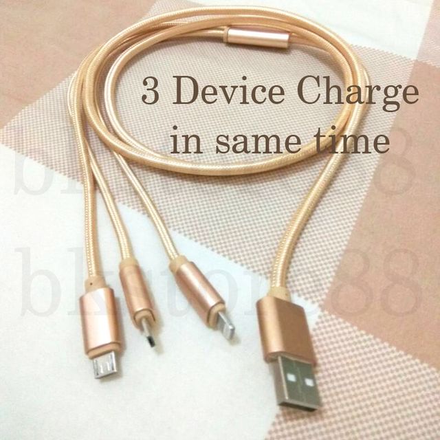 KABEL CHARGER 3 IN 1 ANDROID TYPE C IPHONE